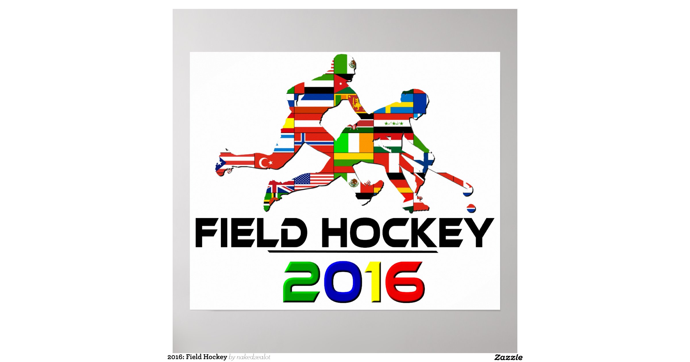 2016 Field Hockey Poster Zazzle 2016-field-hockey-poster-zazzle