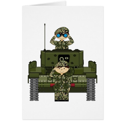 British Army Soldiers And Tank Card Zazzle British Army Soldiers And Tank Card Zazzle