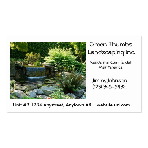 Landscaping Or Gardening Business Card Template Zazzle