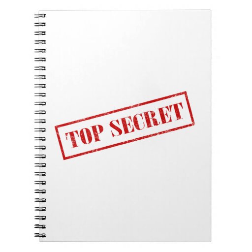 Top Secret Notebook Zazzle