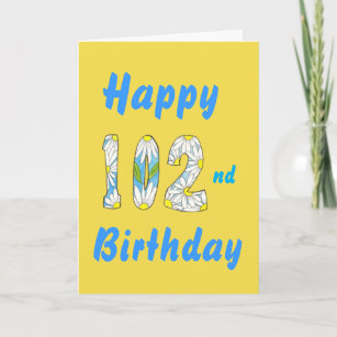 102 Birthday Cards | Zazzle UK