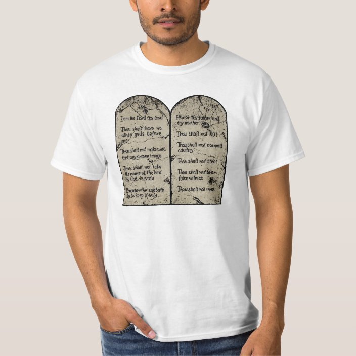 10 Commandments Shirt | Zazzle.co.uk
