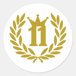 Number 11 Stickers | Zazzle.co.uk