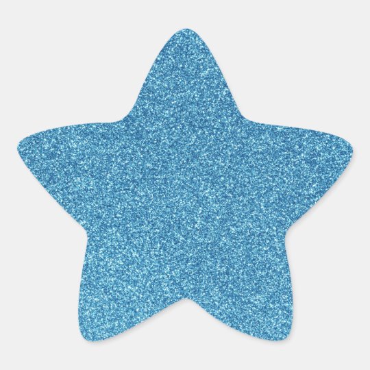 17 Cool Blue Glitter Print Sparkles Star Star Sticker | Zazzle.co.uk
