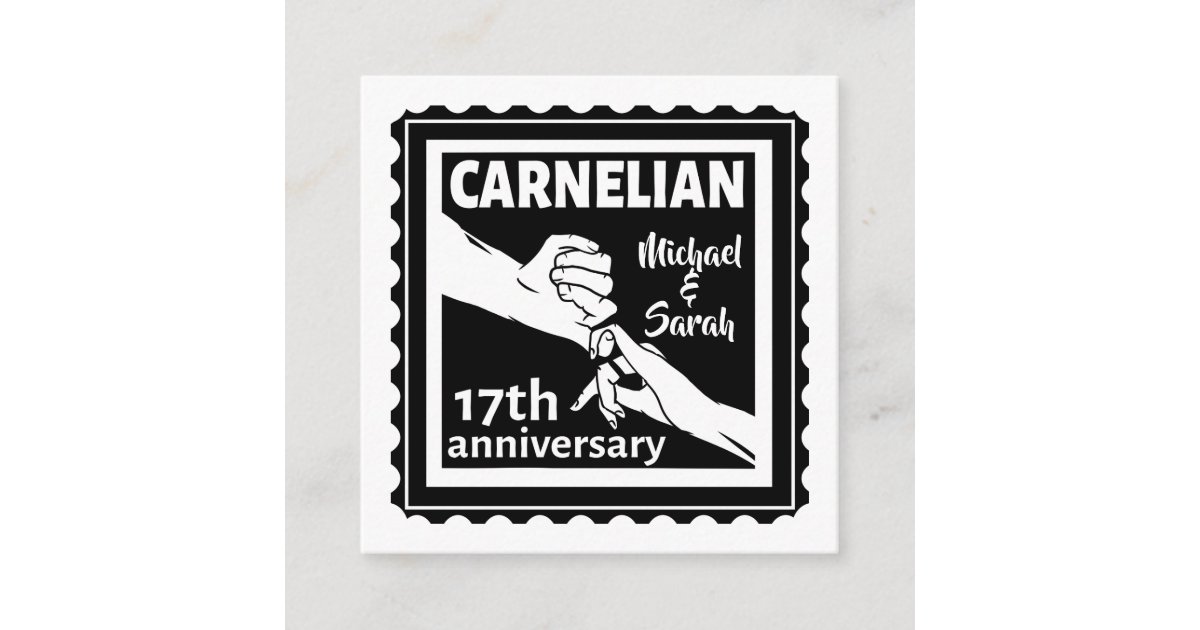 17th wedding anniversary black and white enclosure card | Zazzle 17th wedding anniversary black and white enclosure card | Zazzle