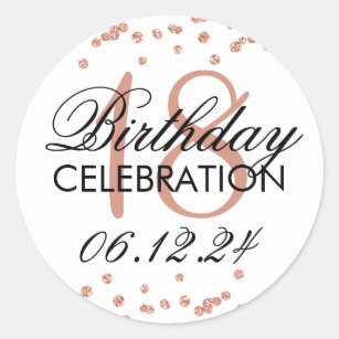 18th Birthday Stickers & Labels | Zazzle UK