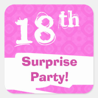 18th Birthday Party Stickers | Zazzle.co.uk