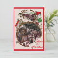 1900s Home for Christmas Train Party Invitation | Zazzle