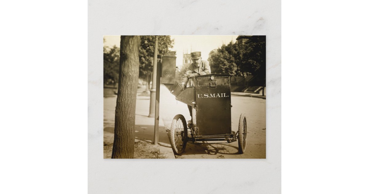 1900s Mail Man Postcard | Zazzle