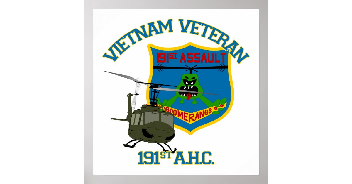 191st AHC (Vietnam Ver2) Poster | Zazzle