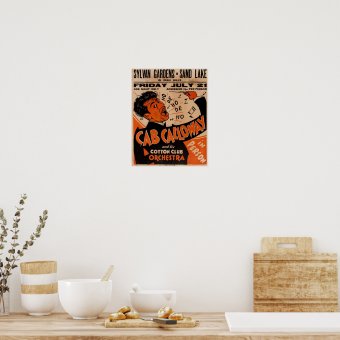 1933 Vintage Cab Calloway Concert Poster Hi-Res | Zazzle