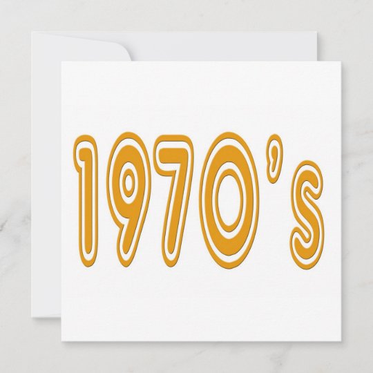 1970's in seventies style font | Zazzle.co.uk