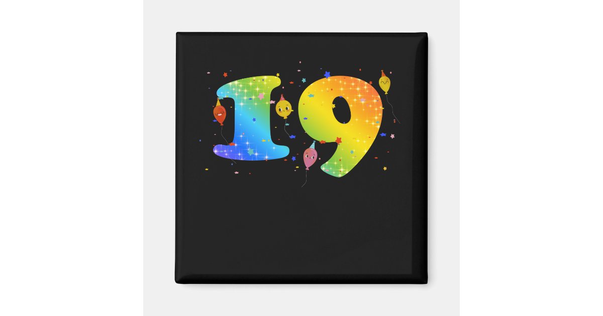 19 Year Old Girls 19th Birthday Magnet | Zazzle