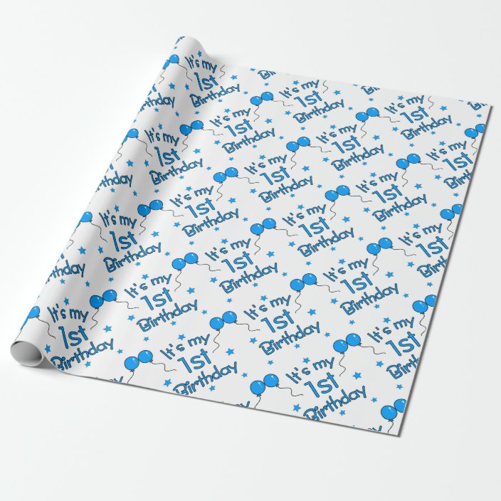 1st Birthday Wrapping Paper Zazzle 1st-birthday-wrapping-paper-zazzle