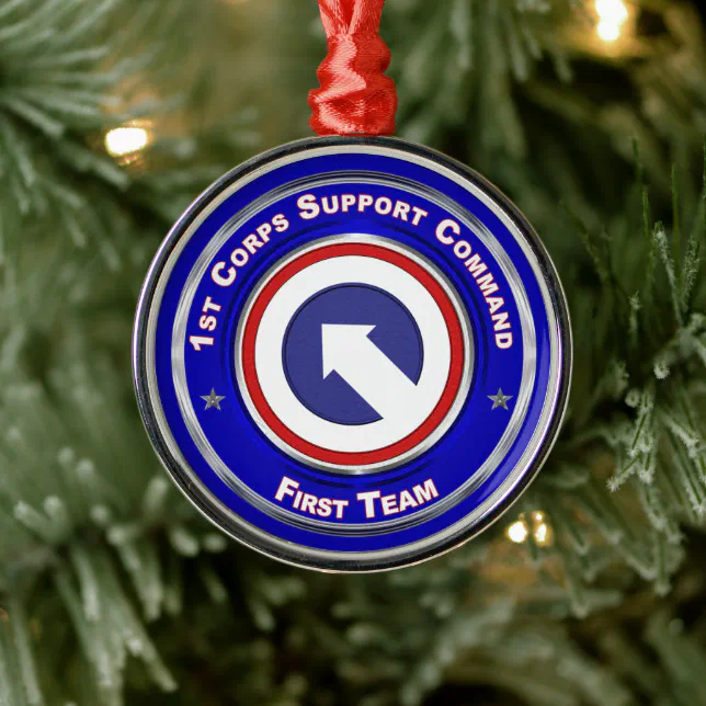 1st Corps Support Command Christmas Ornament | Zazzle