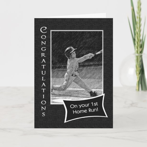 Baseball Bat Congratulations Cards | Zazzle.co.uk