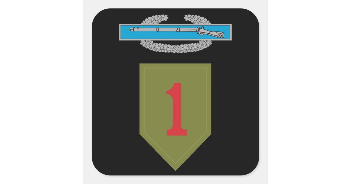 1st Infantry Division CIB Sticker | Zazzle