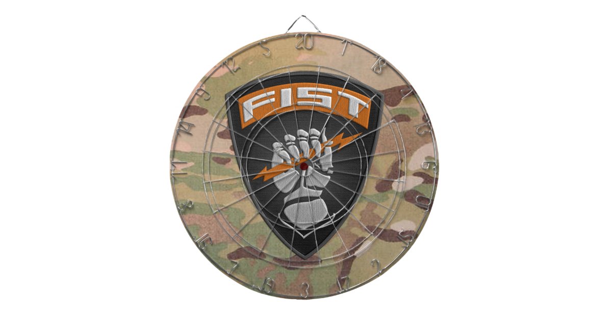 [200] Forward Observer (FIST) [Patch] Dartboard | Zazzle