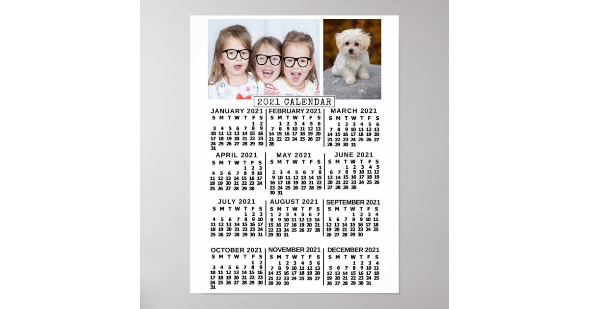 2021 Calendar (See Description for New Version) Poster | Zazzle
