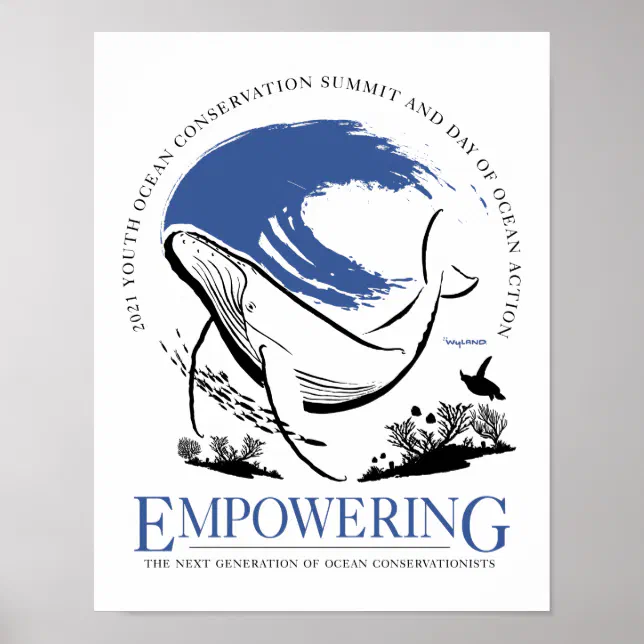 2021 Youth Ocean Conservation Summit Poster | Zazzle