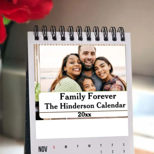 2025 Modern Create Your Own Custom Family Photo Calendar | Zazzle