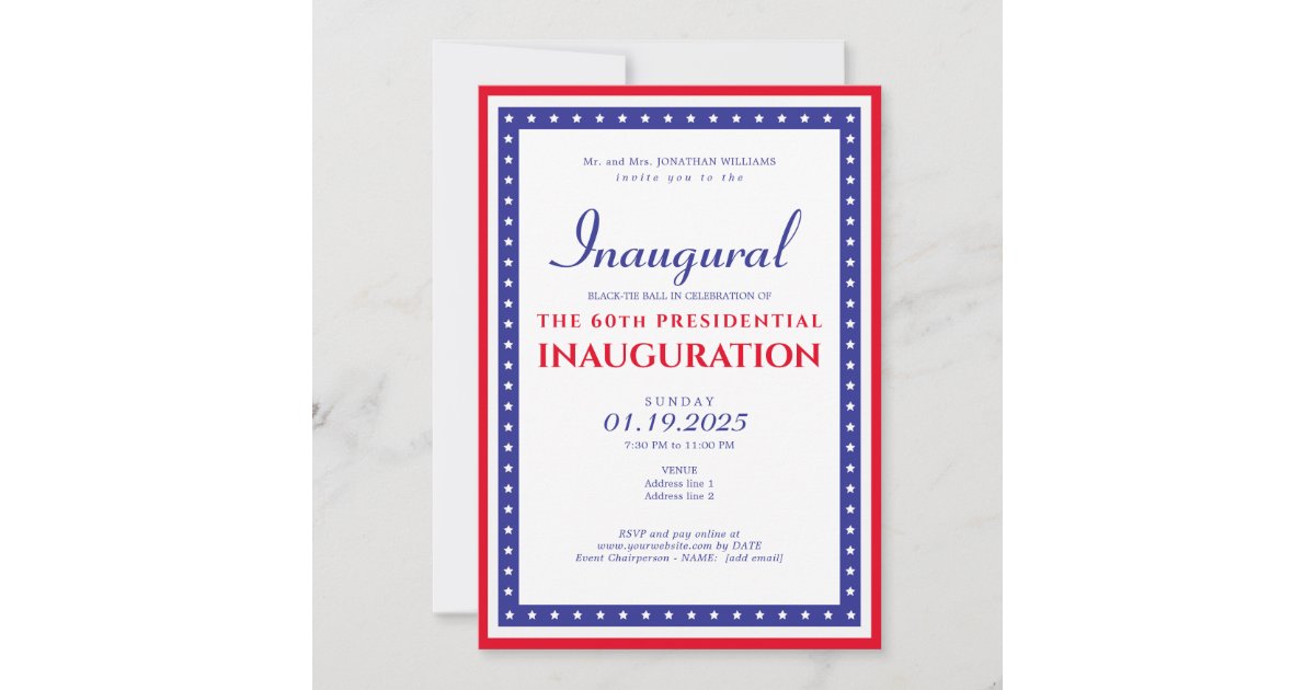 2025 President Donald Trump Inauguration Party Invitation | Zazzle