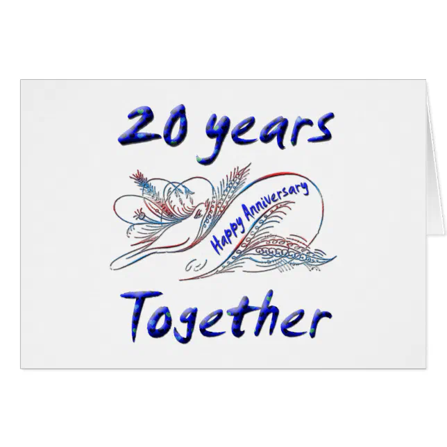 20 Years Together | Zazzle