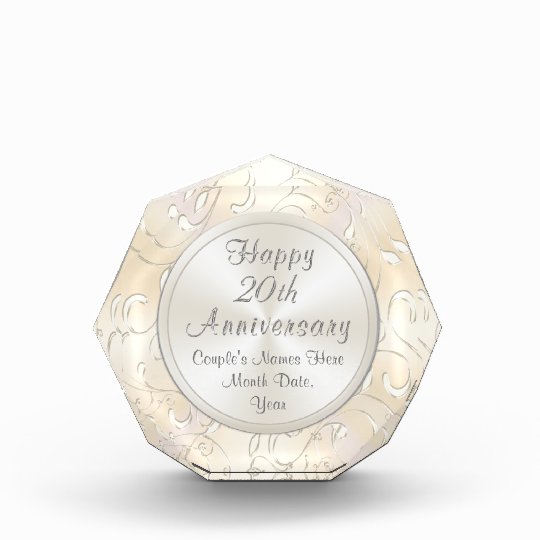 20th Wedding Anniversary Gift For Wife Personalise Zazzle co uk