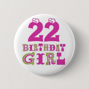 22nd Birthday Badges & Pins | Zazzle UK
