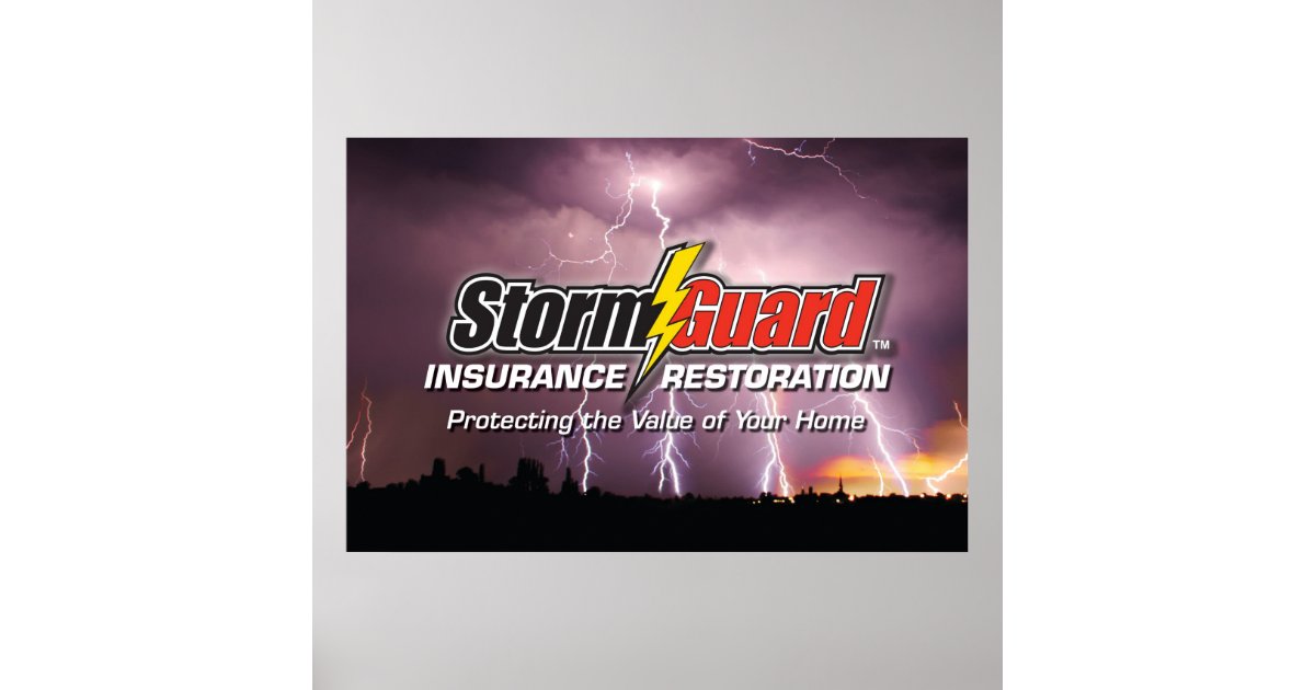 24 X 36 Storm Guard logo poster | Zazzle