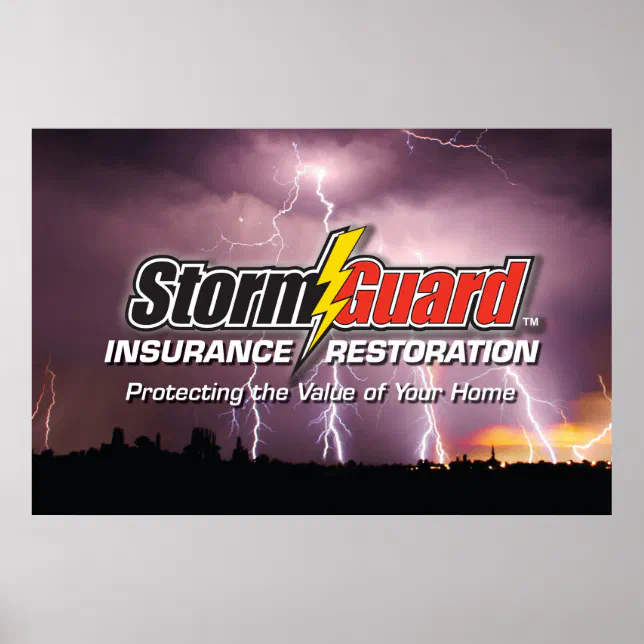 24 X 36 Storm Guard logo poster | Zazzle