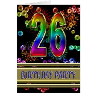 26th Birthday Cards & Invitations | Zazzle.co.uk