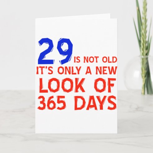 29th Birthday Cards | Zazzle UK
