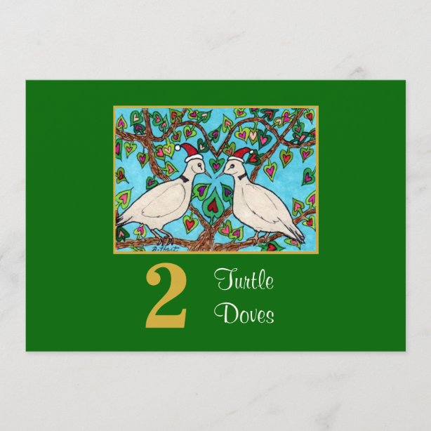 Turtle Doves Birds Cards | Zazzle UK
