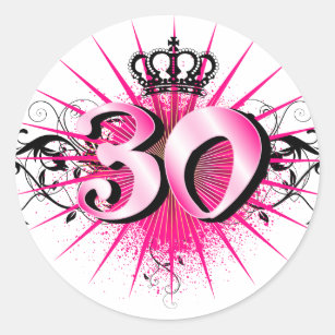 30th Birthday Stickers & Labels | Zazzle UK