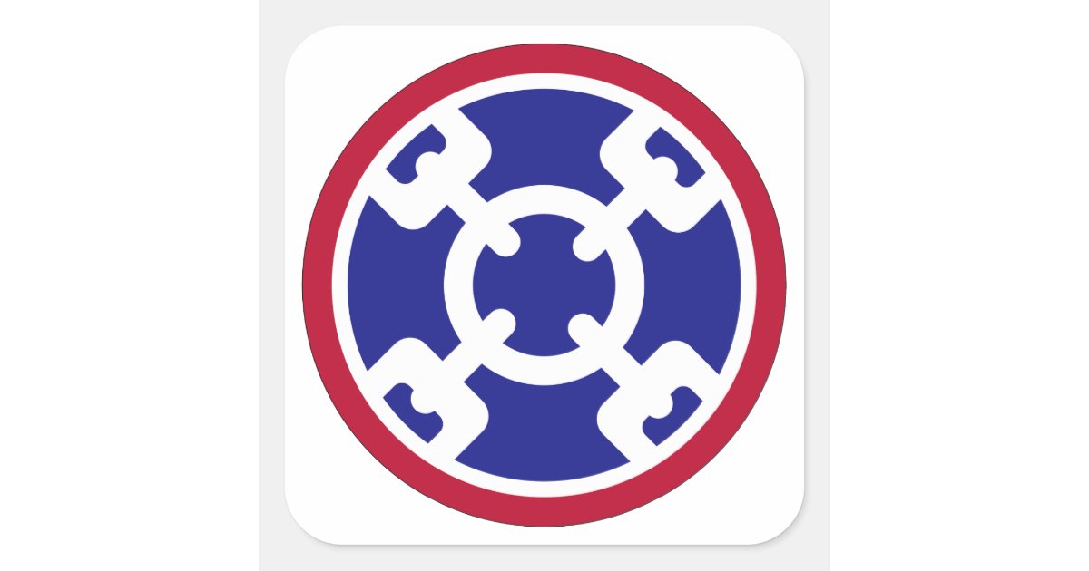 310th Sustainment Command Square Sticker | Zazzle