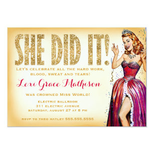 Pageant Invitations | Zazzle UK