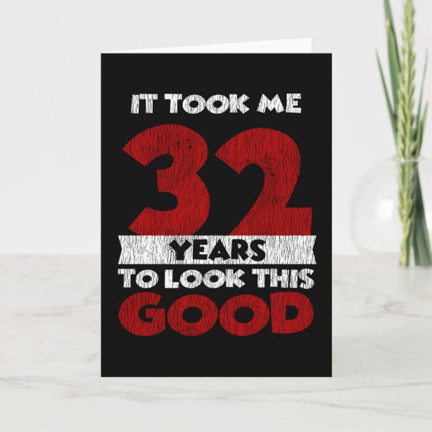 32nd Birthday Cards | Zazzle UK