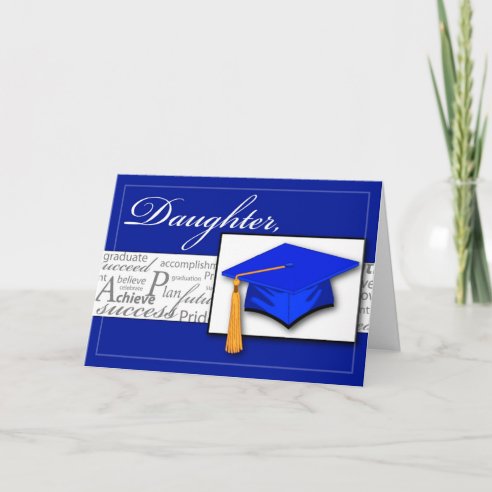 Daughter Graduation Cards | Zazzle UK