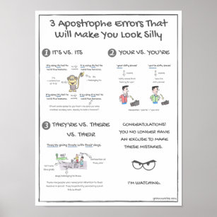 Apostrophe Posters & Prints | Zazzle UK