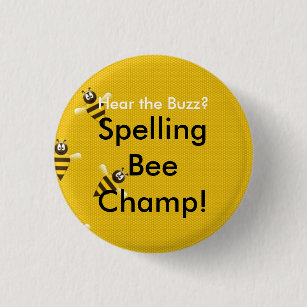 Custom Spelling Bee Badges & Pins | Zazzle.co.uk