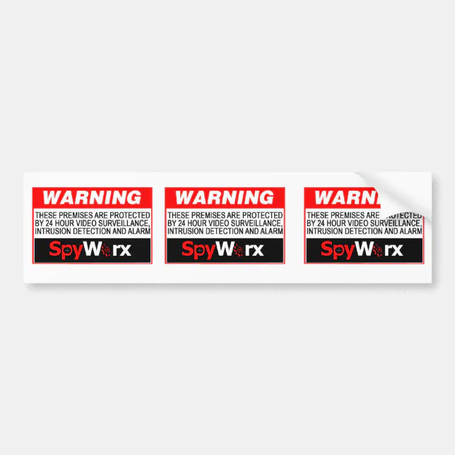 3 in 1 Fake Alarm System Sticker for your home! | Zazzle