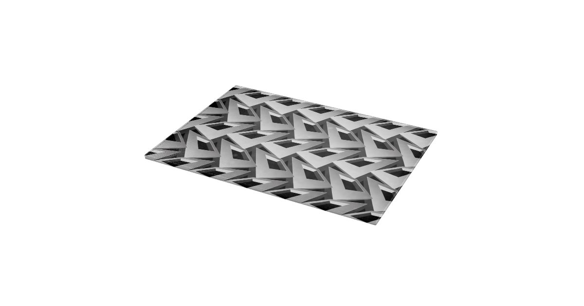 3D squares Cutting Board | Zazzle