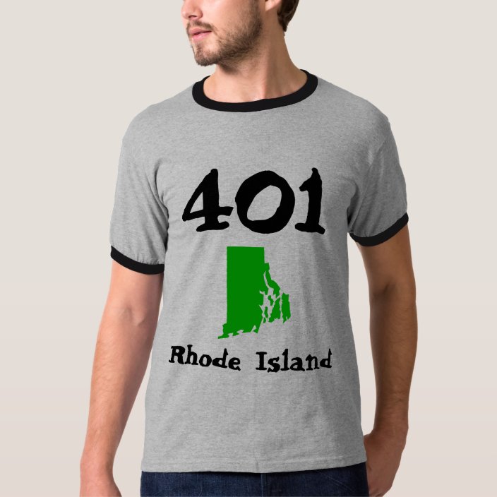 401, Area Code of Rhode Island T-Shirt | Zazzle.co.uk