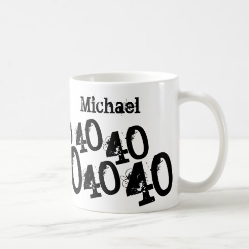40th Birthday Coffee & Travel Mugs | Zazzle UK