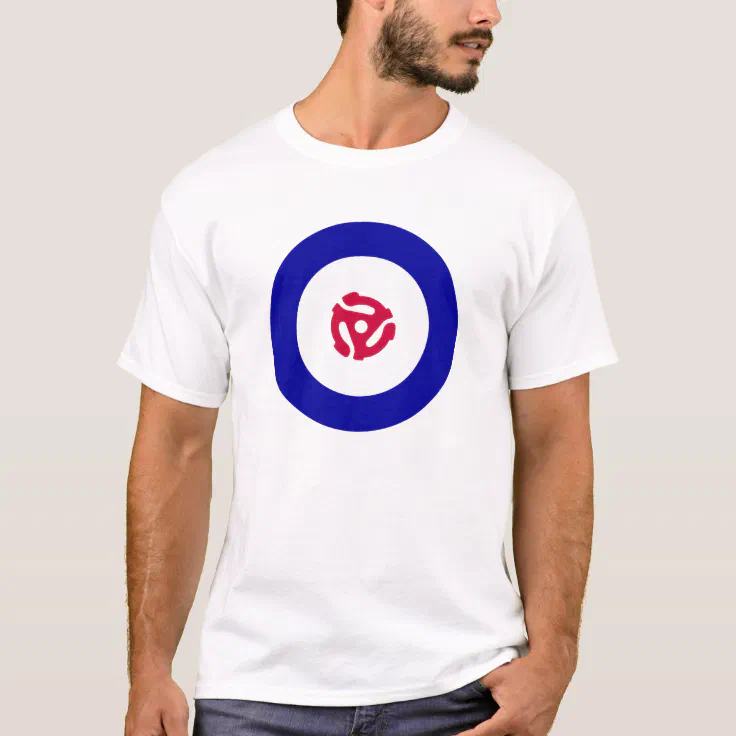 45rpm Mod Target T-Shirt | Zazzle
