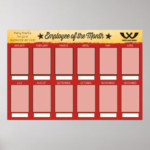 Employee Of The Month Art & Wall Décor | Zazzle.co.uk
