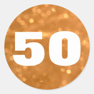 Number 50 Stickers & Labels | Zazzle UK