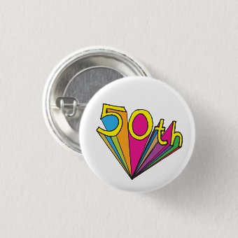50th birthday badge 50 years old | Zazzle