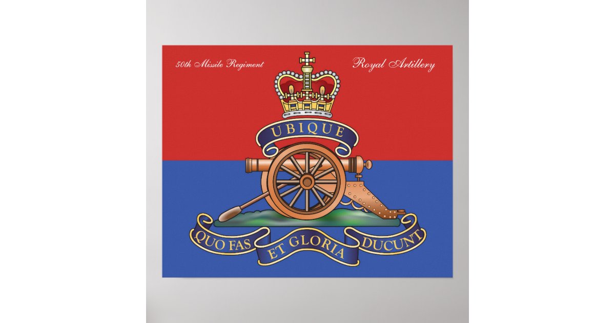 50th Missile Regiment RA Standard Poster | Zazzle